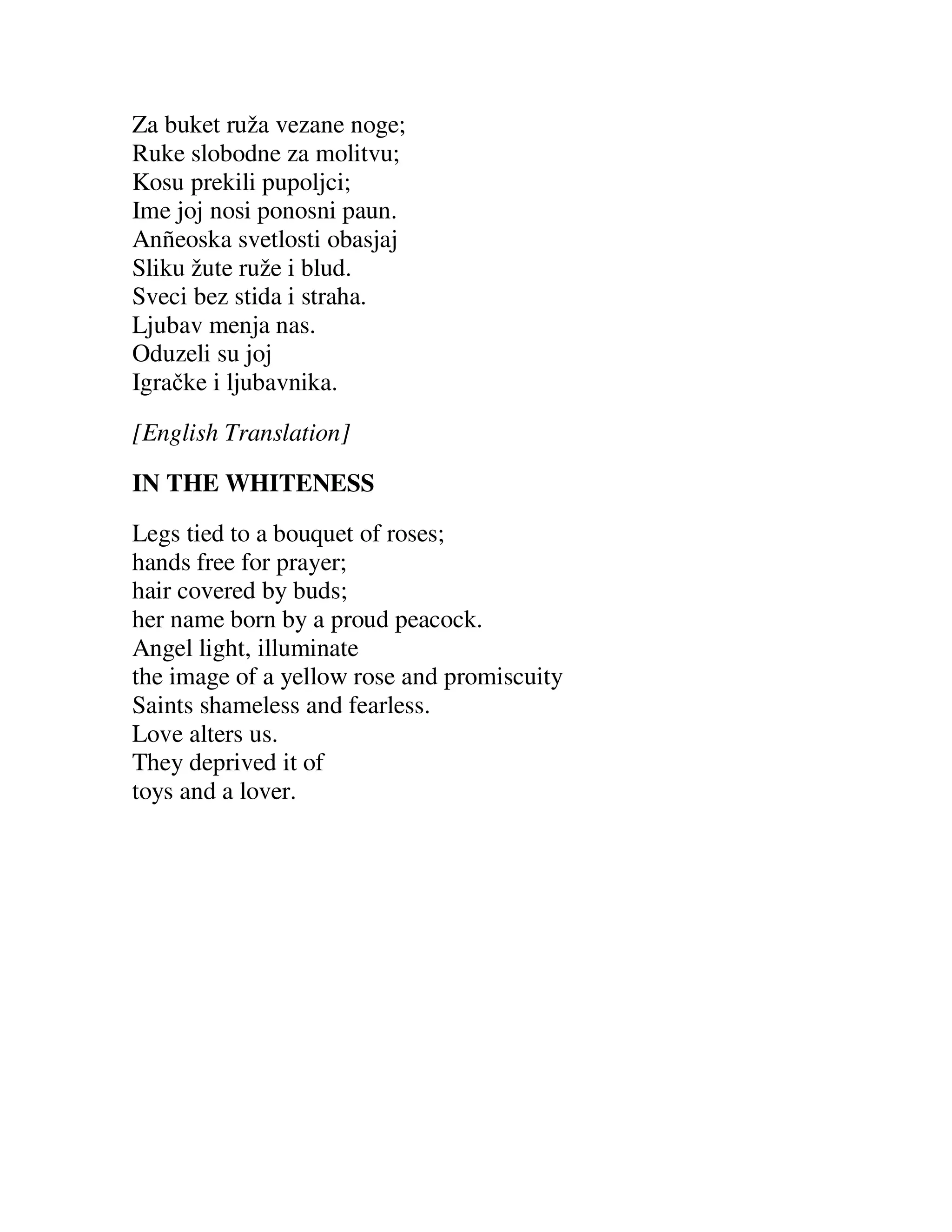 Synchronized chaos » poetry by tatjana debeljacki croatian and english ...