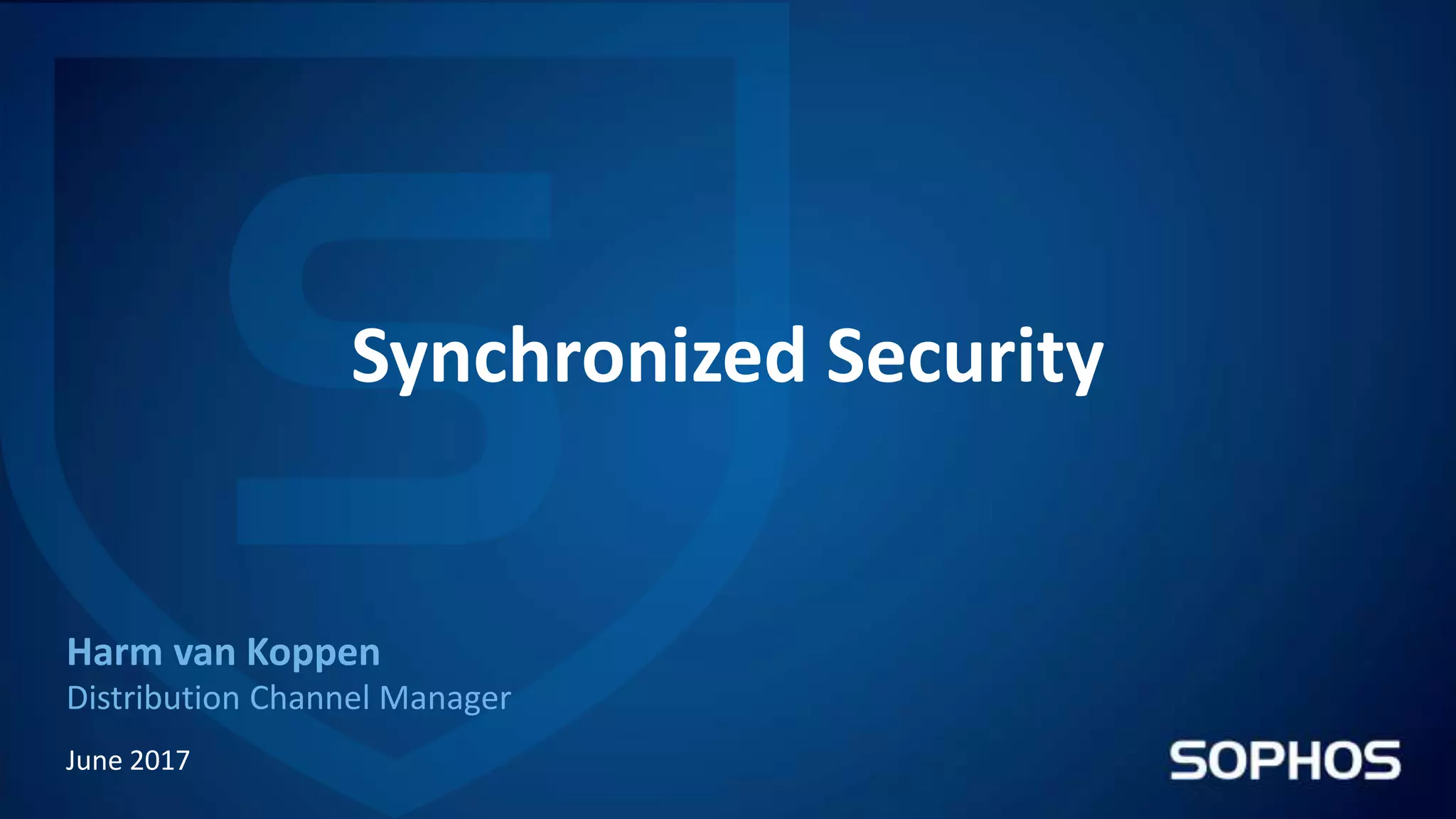Sophos Synchronized security | PPTX