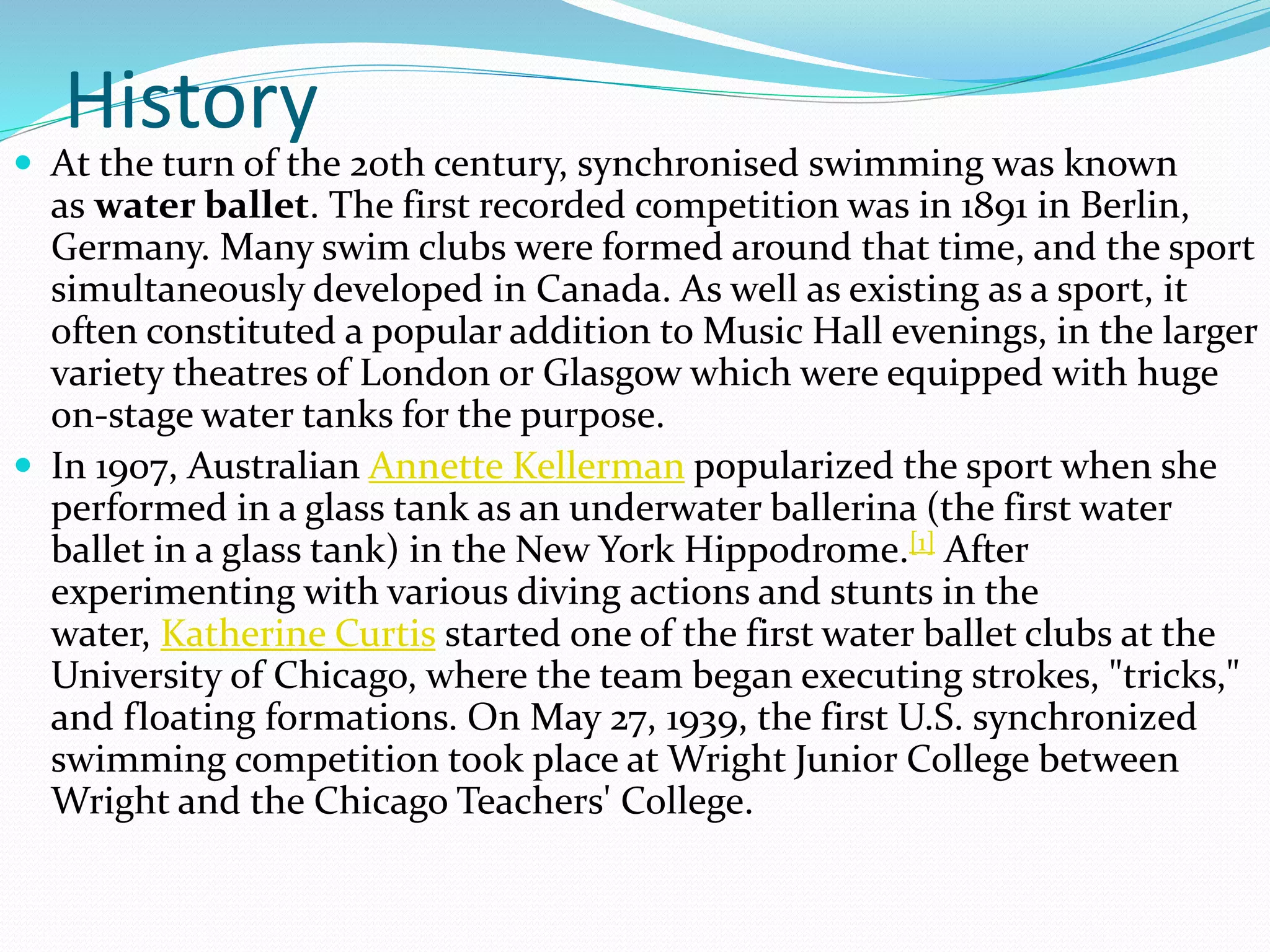 Synchronized swimming | PPTX