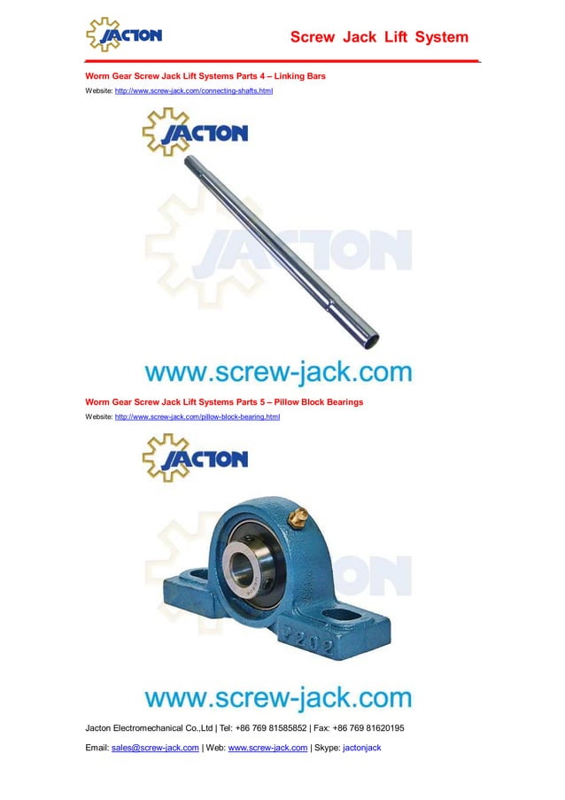 Synchronize electric screw lift system, synchronized screw jacks ...