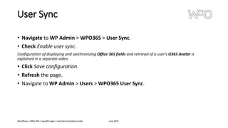 WordPress + Office 365 | Synchronize users v8.0 | PPT