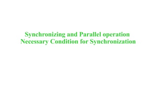 Synchronizing and Parallel operation.pptx