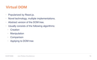 Synchronizing application state using Virtual DOM trees | PPT