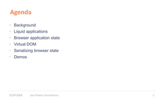 Synchronizing application state using Virtual DOM trees | PPT