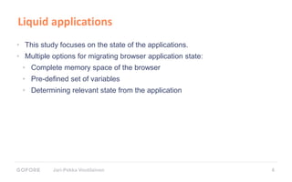 Synchronizing application state using Virtual DOM trees | PPT