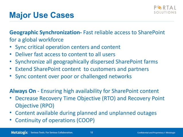 Webinar: Synchronizing Geo-Distributed Sharepoint | PPT