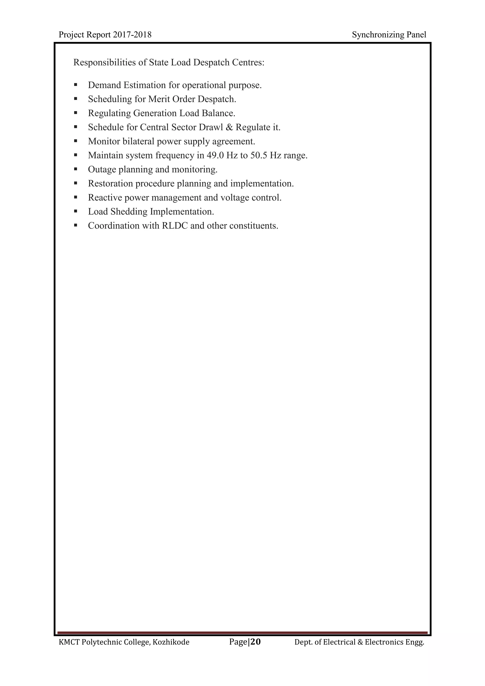 Alternator (AC Generator) Synchronizing Panel | PDF