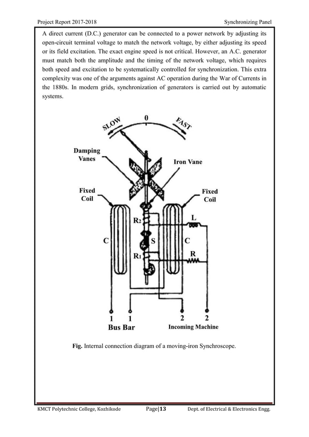 Alternator (AC Generator) Synchronizing Panel | PDF