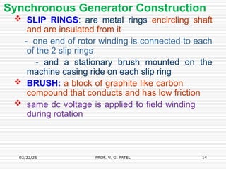 Synchronous machines construction and working | PPT