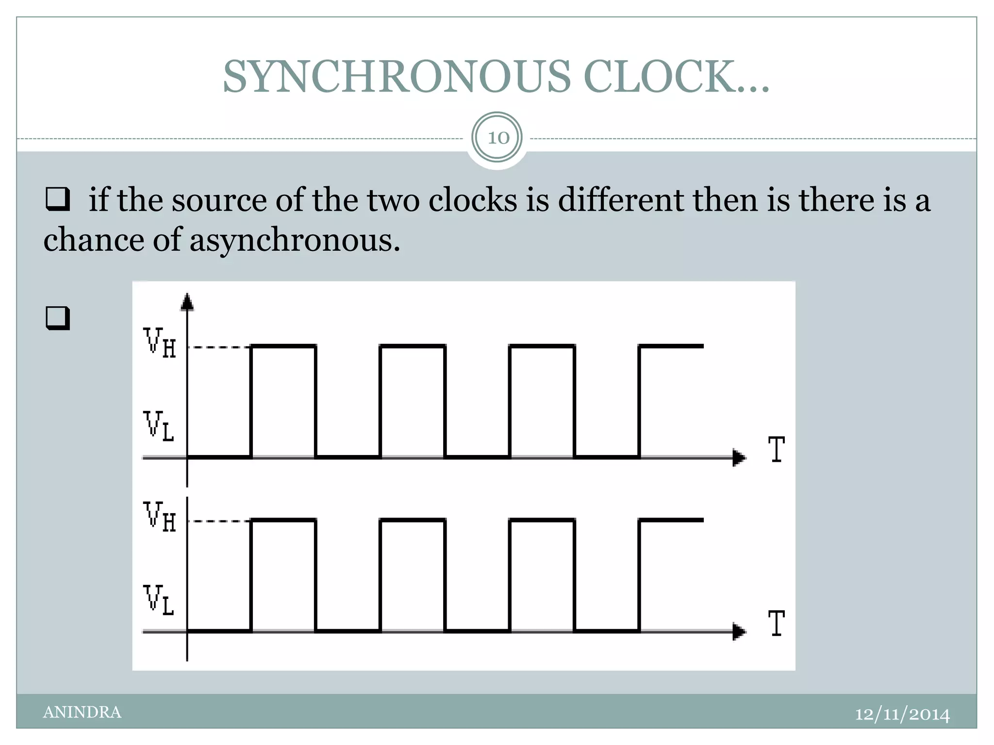 Synchronous and asynchronous clock | PDF