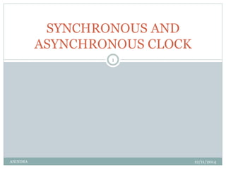 Synchronous and asynchronous clock | PDF