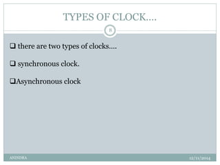 Synchronous and asynchronous clock | PPT