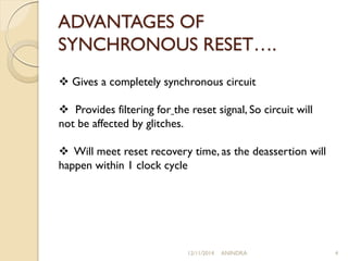 Synchronous and asynchronous reset | PDF
