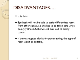 Synchronous and asynchronous reset | PDF