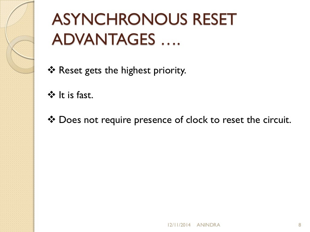 Synchronous And Asynchronous Reset