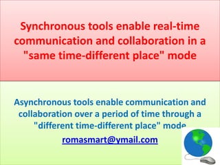 Synchronous and asynchronous resources | PPTX