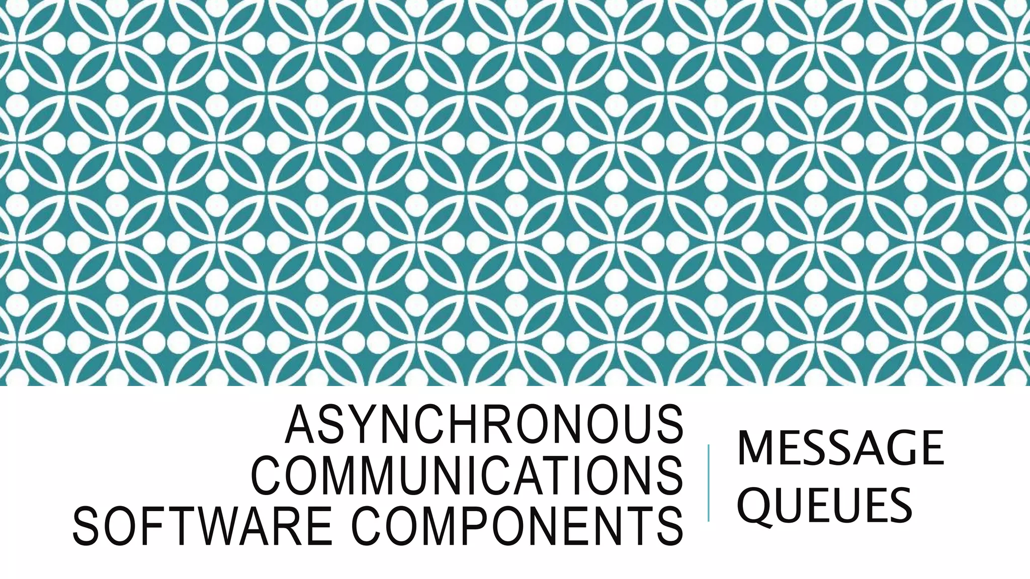 Synchronous And Asynchronous Software Communication Components Ppt