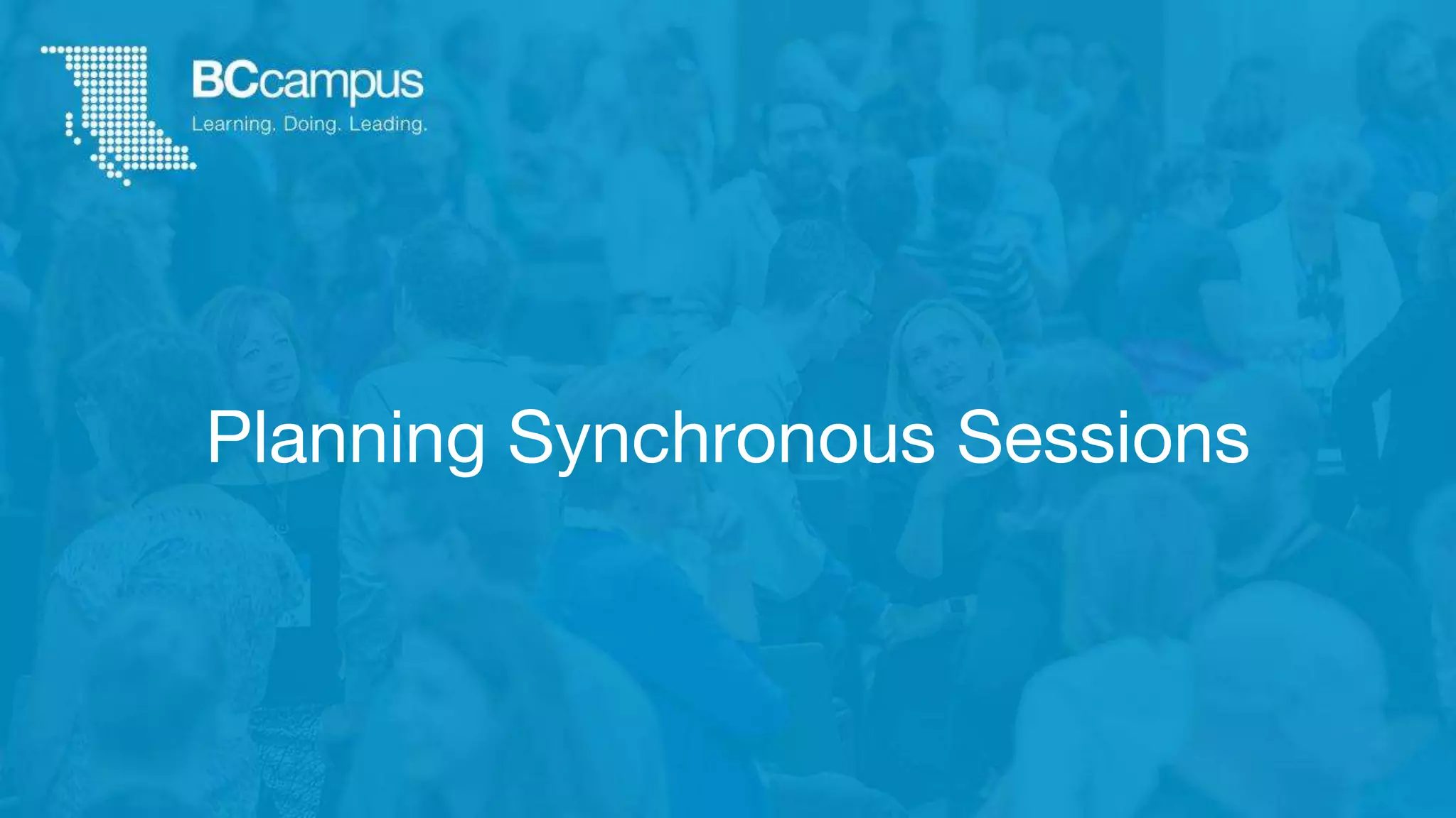 Basics of synchronous learning | PPT