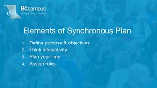 Basics of synchronous learning | PPT