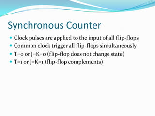 Synchronous counters | PPTX