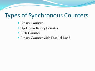 Synchronous counters | PPTX