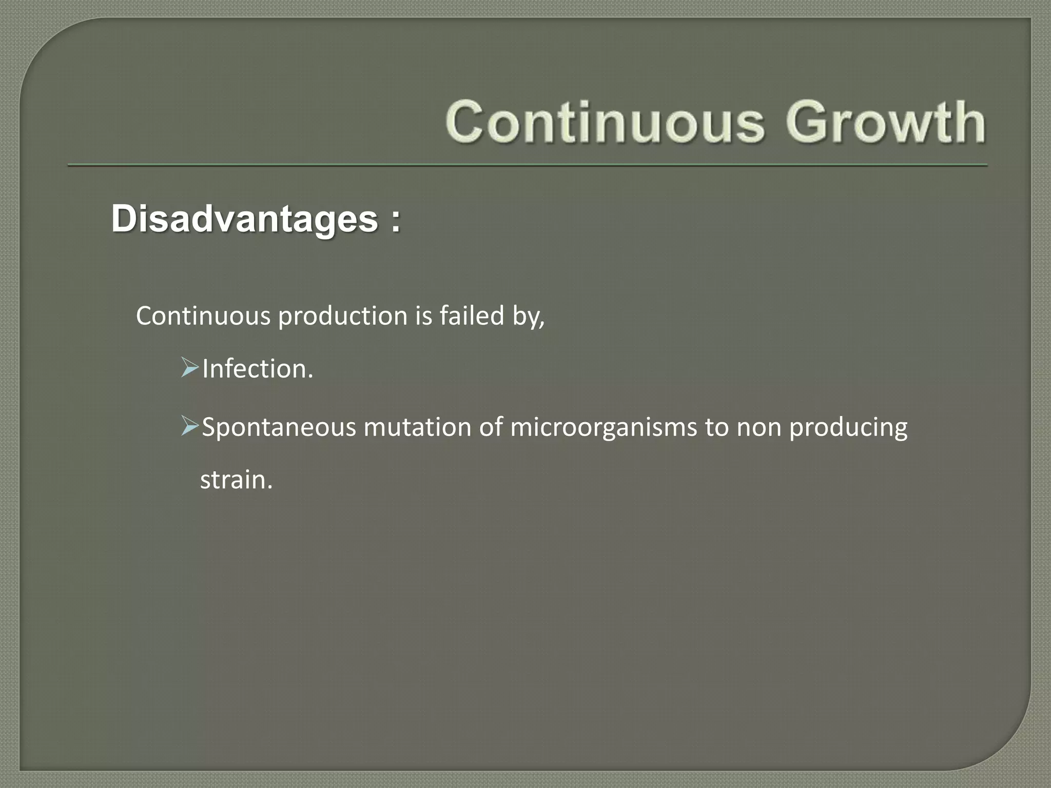 Bacterial growth : Diauxic growth,Synchronous growth and continuous ...