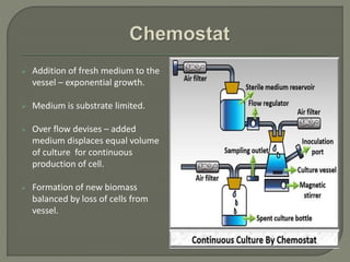 Bacterial growth : Diauxic growth,Synchronous growth and continuous ...