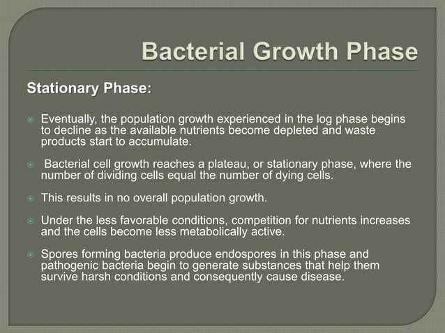Bacterial growth : Diauxic growth,Synchronous growth and continuous ...