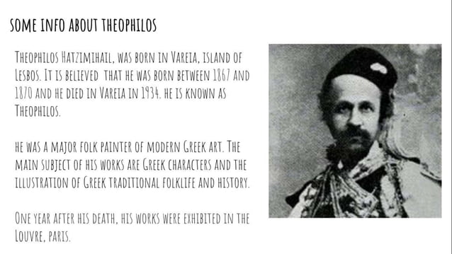 Embracing art - Synchronous e-cooperative biography of Theofilos | PPTX