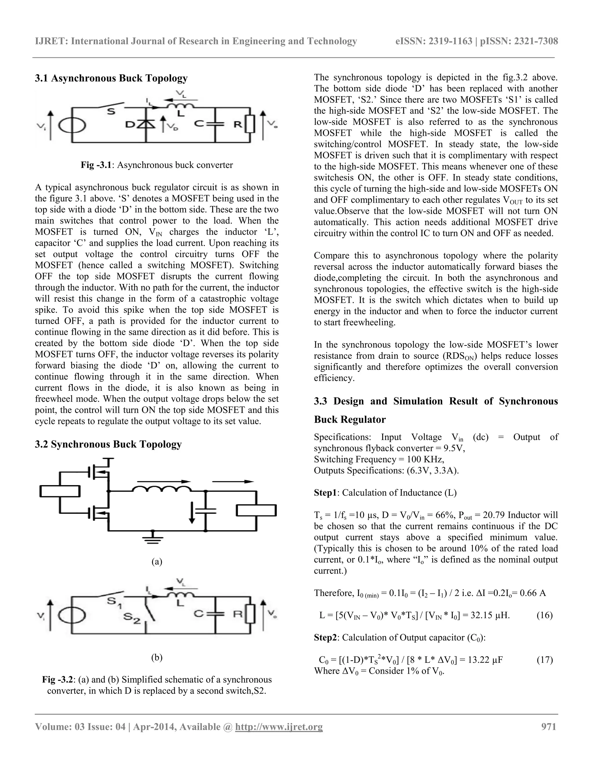 Synchronous flyback converter with synchronous buck post regulator ...