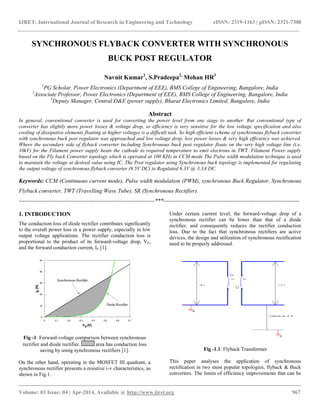 Synchronous flyback converter with synchronous buck post regulator | PDF | Consumer Electronics ...