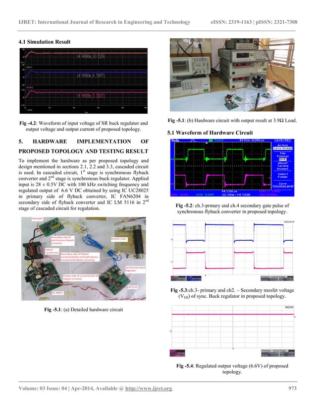 Synchronous flyback converter with synchronous buck post regulator | PDF
