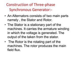 Synchronous generator | PPTX