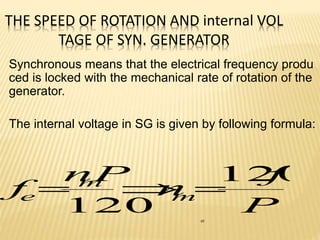 Synchronous generator | PPT | Free Download
