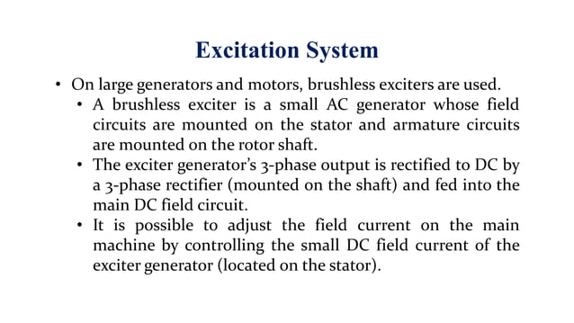 Synchronous generator construction | PPT | Physics | Science