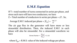 Synchronous generator construction | PPT | Physics | Science