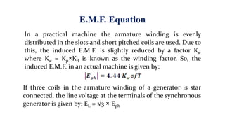 Synchronous generator construction | PPT | Physics | Science