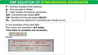 EMF EQUATION OF SYNCHRONOUS GENERATOR,ALTERNATOR|DAY16|SHORT&FULL PITCH WINDING,BASIC ELECTRICAL ...