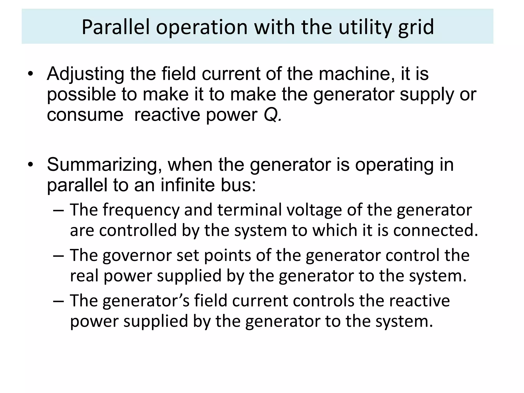 Synchronous generators | PDF