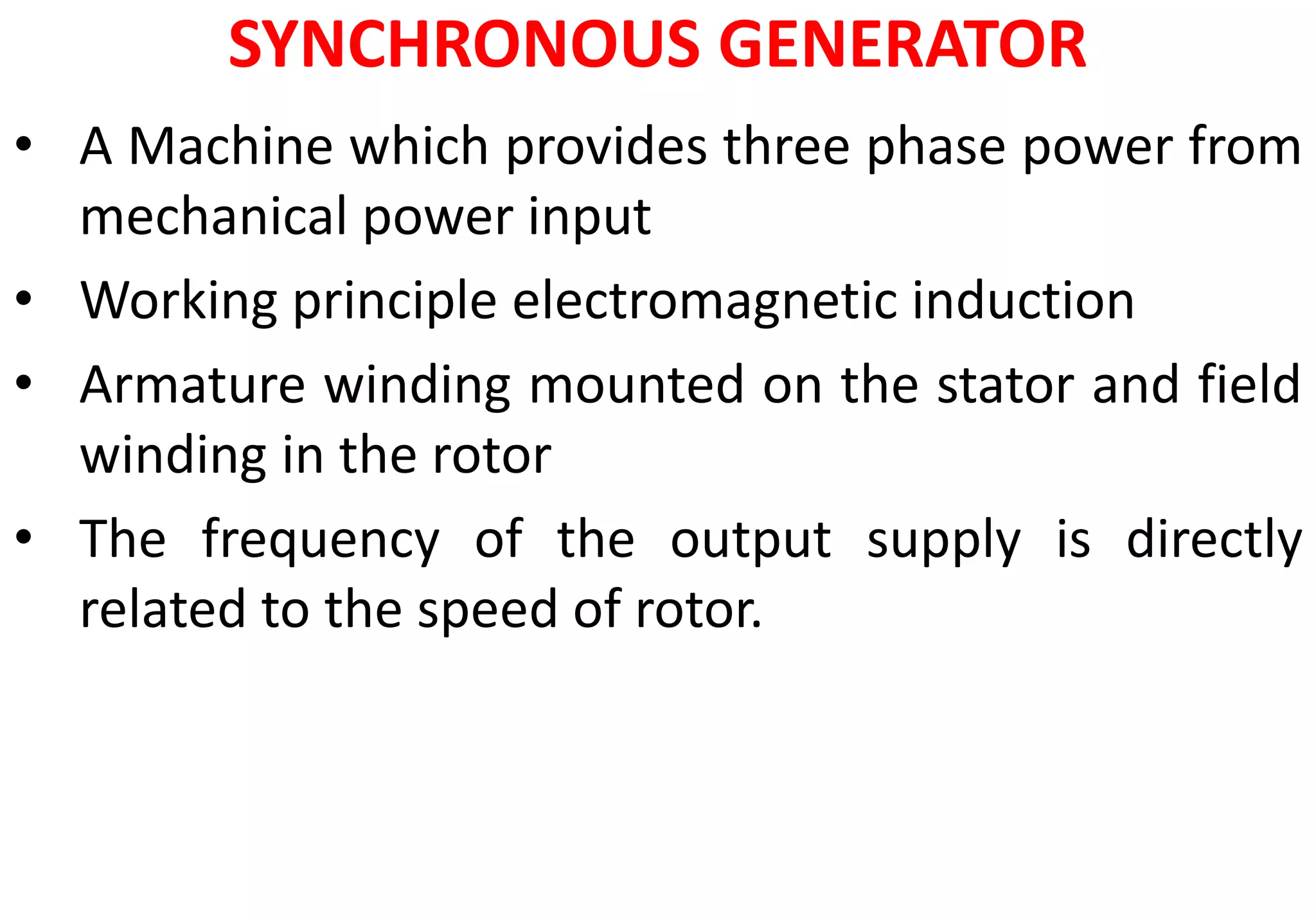 Synchronous Generators.pptx | Radio Control | Hobbies & Interests