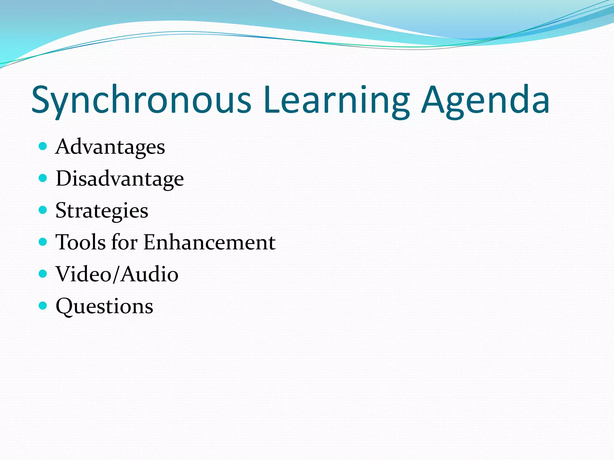 Synchronous learning | PPTX