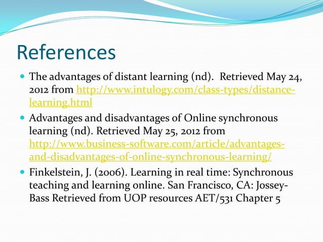 Synchronous learning | PPTX