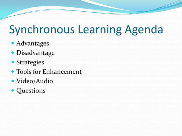 Synchronous learning | PPTX