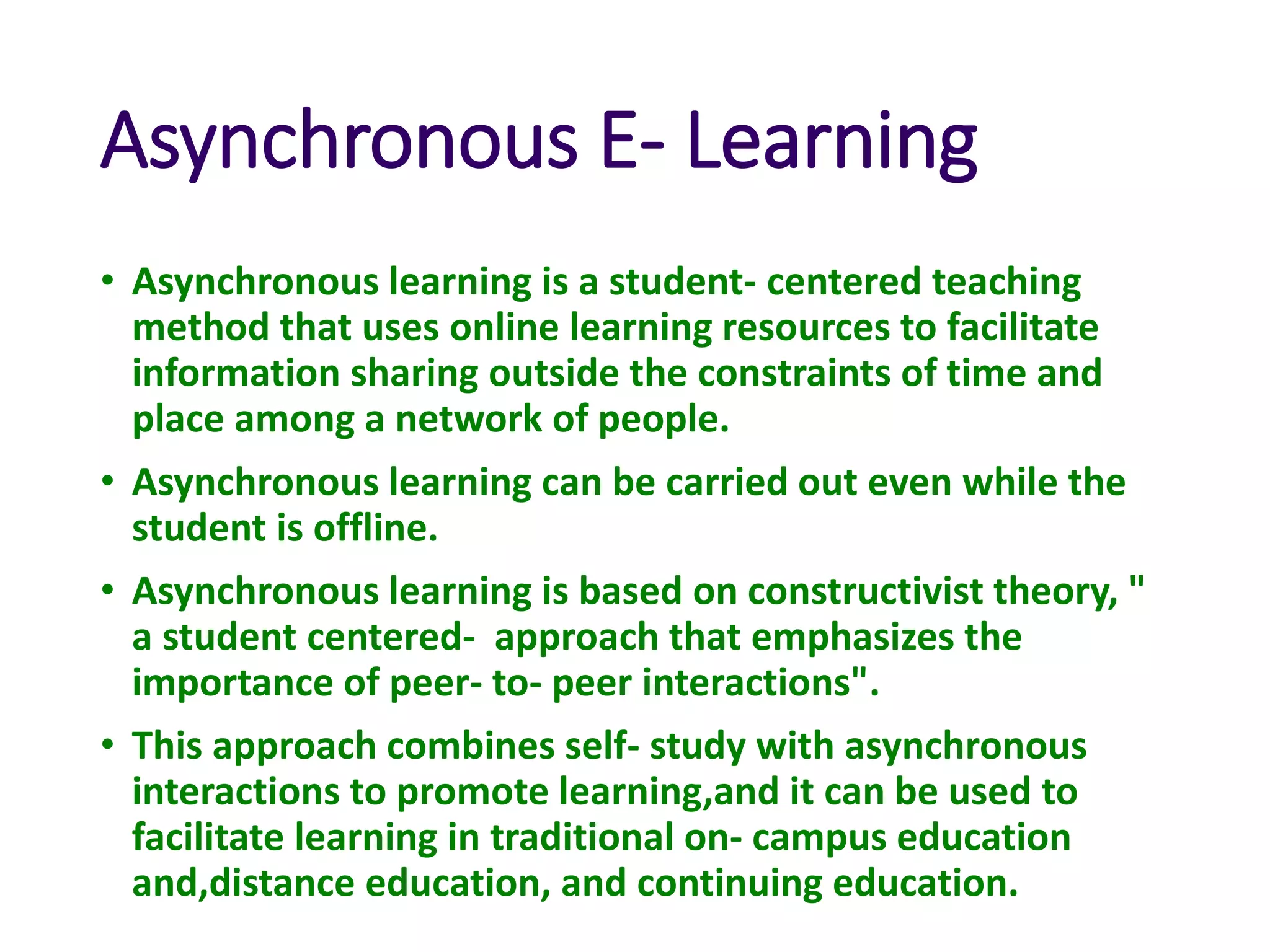 Synchronous learning (1) | PPTX