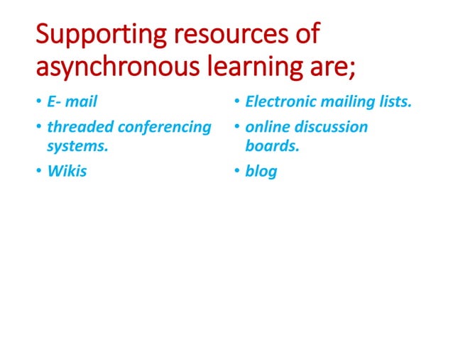 Synchronous learning (1) | PPT