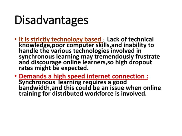 Synchronous learning (1) | PPT
