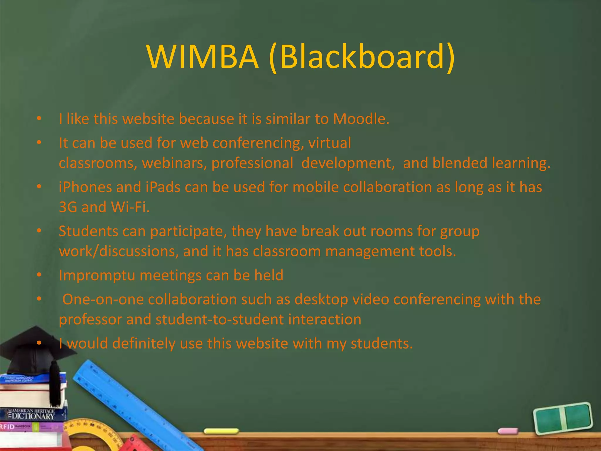 Synchronous learning tools | PPT