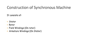Synchronous machine by Mitesh Kumar | PPT