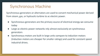 Synchronous machine | PPTX