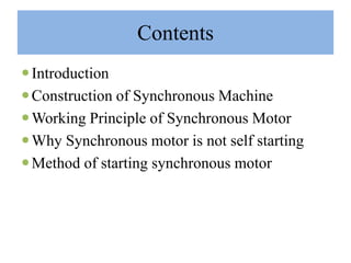 Synchronous machine introduction | PPTX